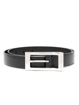 Dolce & Gabbana Brushed Leather Belt - Black