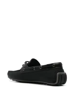 Moschino Plaque Boat Shoes