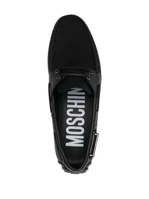 Moschino Plaque Boat Shoes