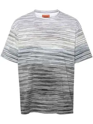 Missoni Logo-rubberised Striped T-shirt