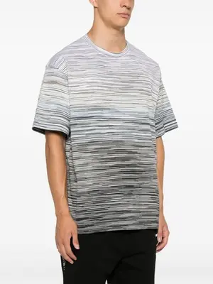 Missoni Logo-rubberised Striped T-shirt