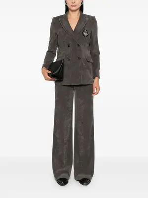 ERMANNO FIRENZE Logo-patch Palazzo Pants