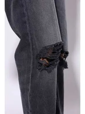 Rhude Distressed Straight Leg Jeans