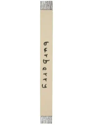 Burberry Logo-intarsia Reversible Scarf - Neutrals
