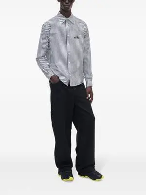 Marc Jacobs Striped Cotton Shirt - Black