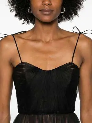 ANA RADU Tulle Maxi Dress - Black