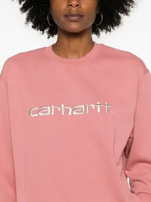 Carhartt Work In Progress Logo-embroidered Sweatshirt - Pink