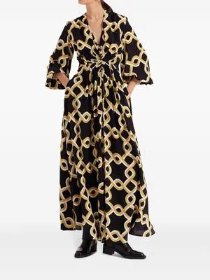 La DoubleJ Long Camerino Dress - Black