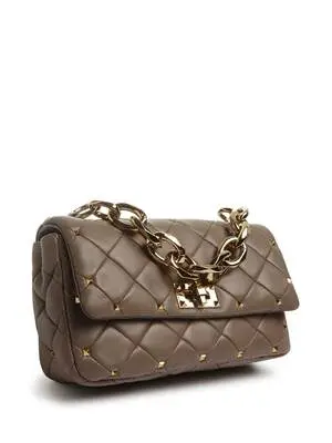 Valentino Garavani Rockstud Spike Shoulder Bag - Neutrals