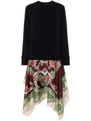 La DoubleJ Sporty Foulard Dress - Black