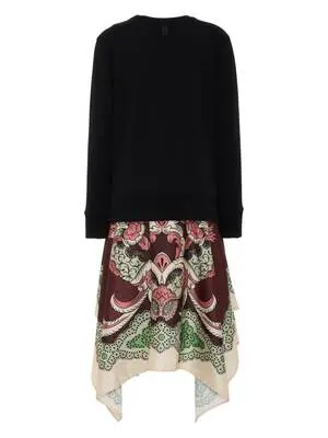 La DoubleJ Sporty Foulard Dress - Black