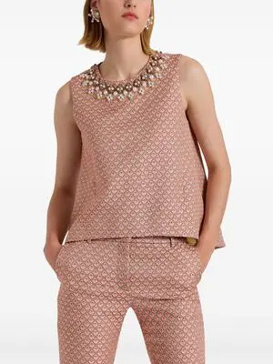 La DoubleJ La Scala Embroidered Top