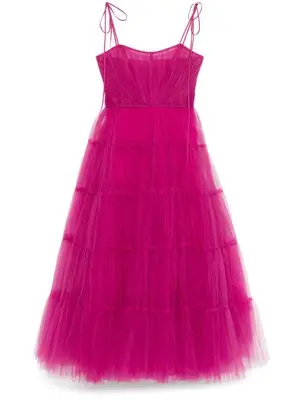 Tulle Fit & Flare Midi Dresses