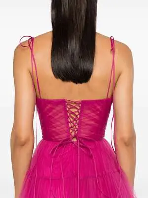 ANA RADU Tulle Midi Dress - Pink