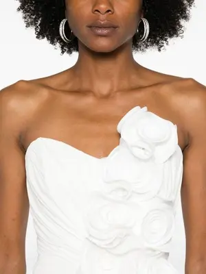 ANA RADU Floral-appliqué Maxi Dress