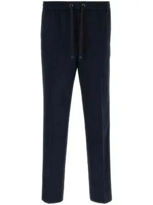 Moncler Pressed-crease Trousers - Blue