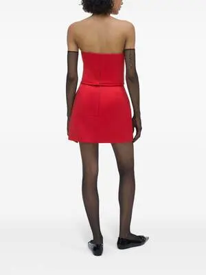 Marc Jacobs Duchess Satin Rose Corset - Red