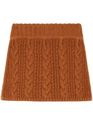 Alanui Cable-knit Skirt