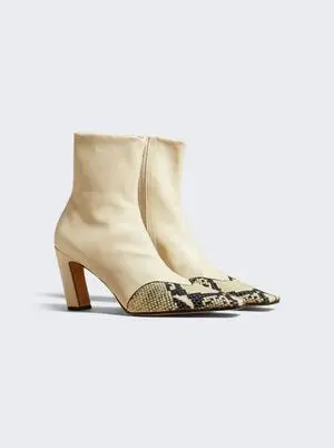 Khaite Nevada 85 Ankle Boots - Bone
