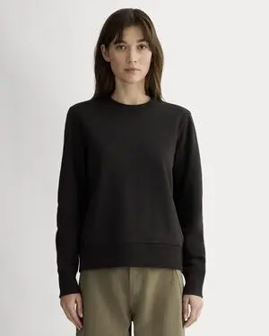 Everlane Crew Neck Terry Sweater - Black