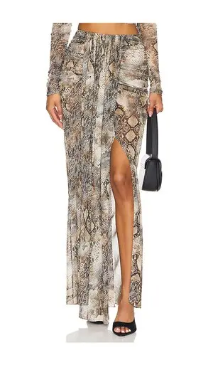 Lapointe Mesh Draped Skirt
