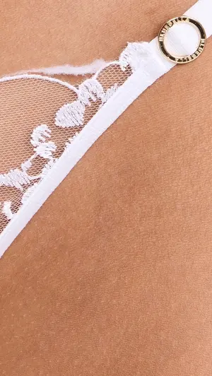 Bluebella Marisa Thong - White/sheer