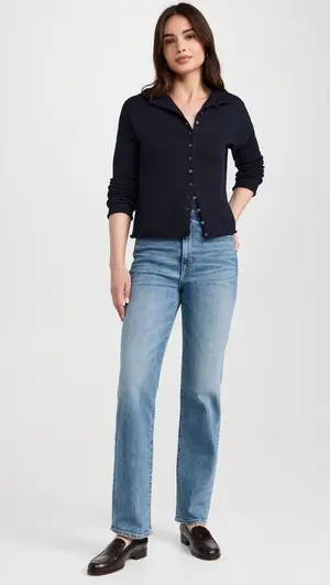 ALEX MILL Taylor Cardigan - Navy