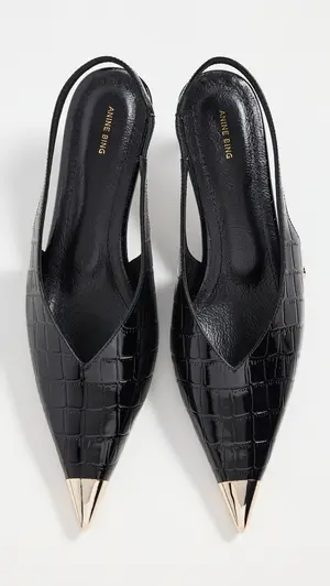 ANINE BING Nina Slingback Heels