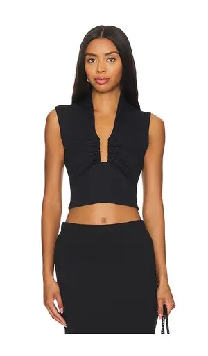 Susana Monaco Square Wire Sleeveless Top