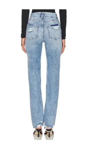 Good American Good Icon Straight Jeans - Indigo666