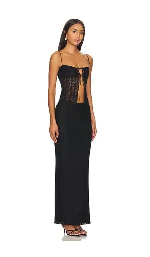 MORE TO COME Lace Maxi Skirt Set
