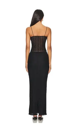 MORE TO COME Lace Maxi Skirt Set