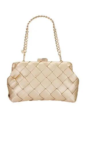 OLGA BERG Quinn Woven Clutch