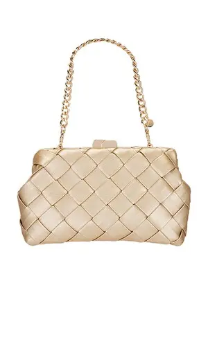 OLGA BERG Quinn Woven Clutch