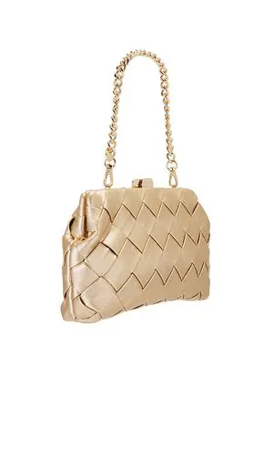 OLGA BERG Quinn Woven Clutch