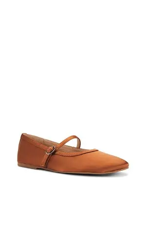 TONY BIANCO X Melany Flat - Chocolate Satin