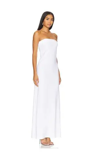Norma Kamali Strapless Gown With Side Slit
