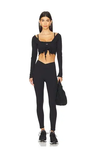 437 The Wrap Top - Black