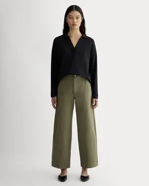 Everlane Utility Wide-leg Pant - Olive