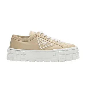 Prada Gabardine Wheel Platform Sneakers - Brown