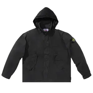 Supreme X Stone Island Cotton Cordura Shell Jacket - Black