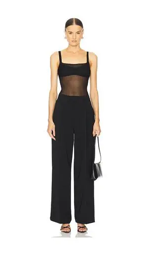 L'academie Madelyn Sheer Mesh Top