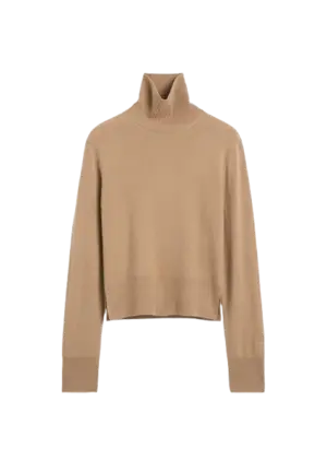 TOTEME Cropped Cashmere Turtleneck Sweater