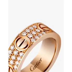 Cartier Love 18ct Rose-gold Diamond Ring - Rose Gold