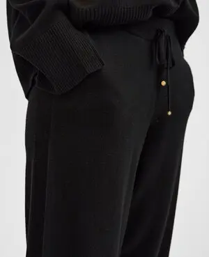 Stella McCartney Mid-rise Tapered Sweatpants - Black