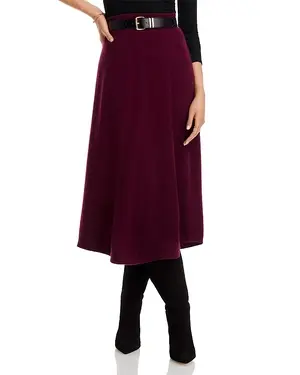 Bloomingdale'S Midi Skirt - Heather Burgundy