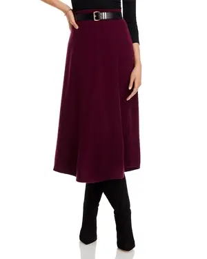 Bloomingdale'S Midi Skirt - Heather Burgundy