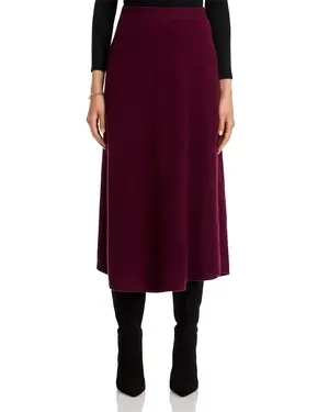 Bloomingdale'S Midi Skirt - Heather Burgundy