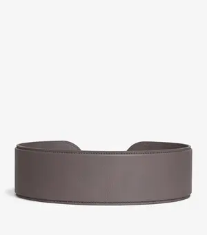 Alaïa Large Leather Belt - Beige