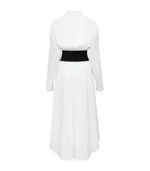 Alaïa Belted Shirt Midi Dress